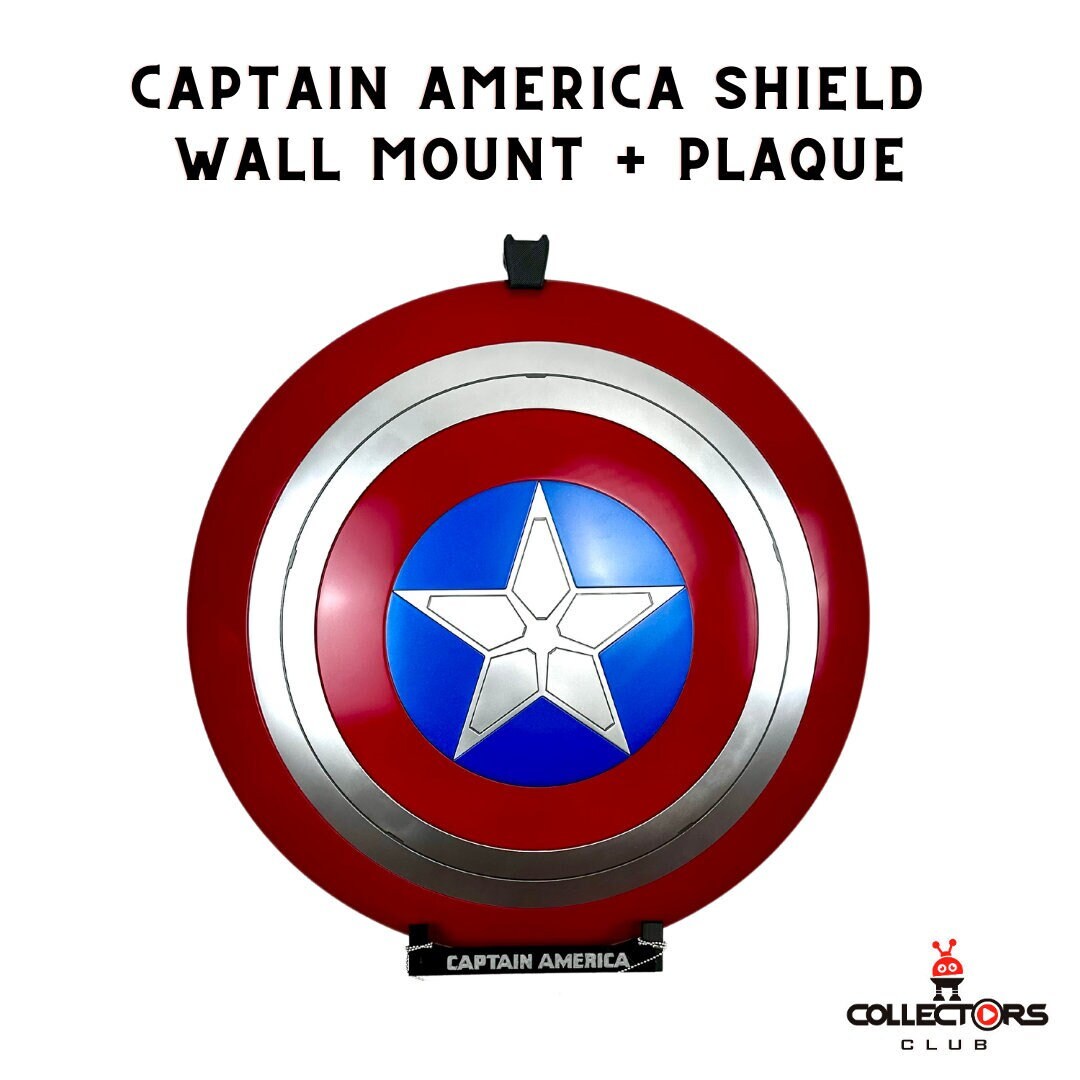 Captain America Shield Wall Mount Name Plaque - Etsy