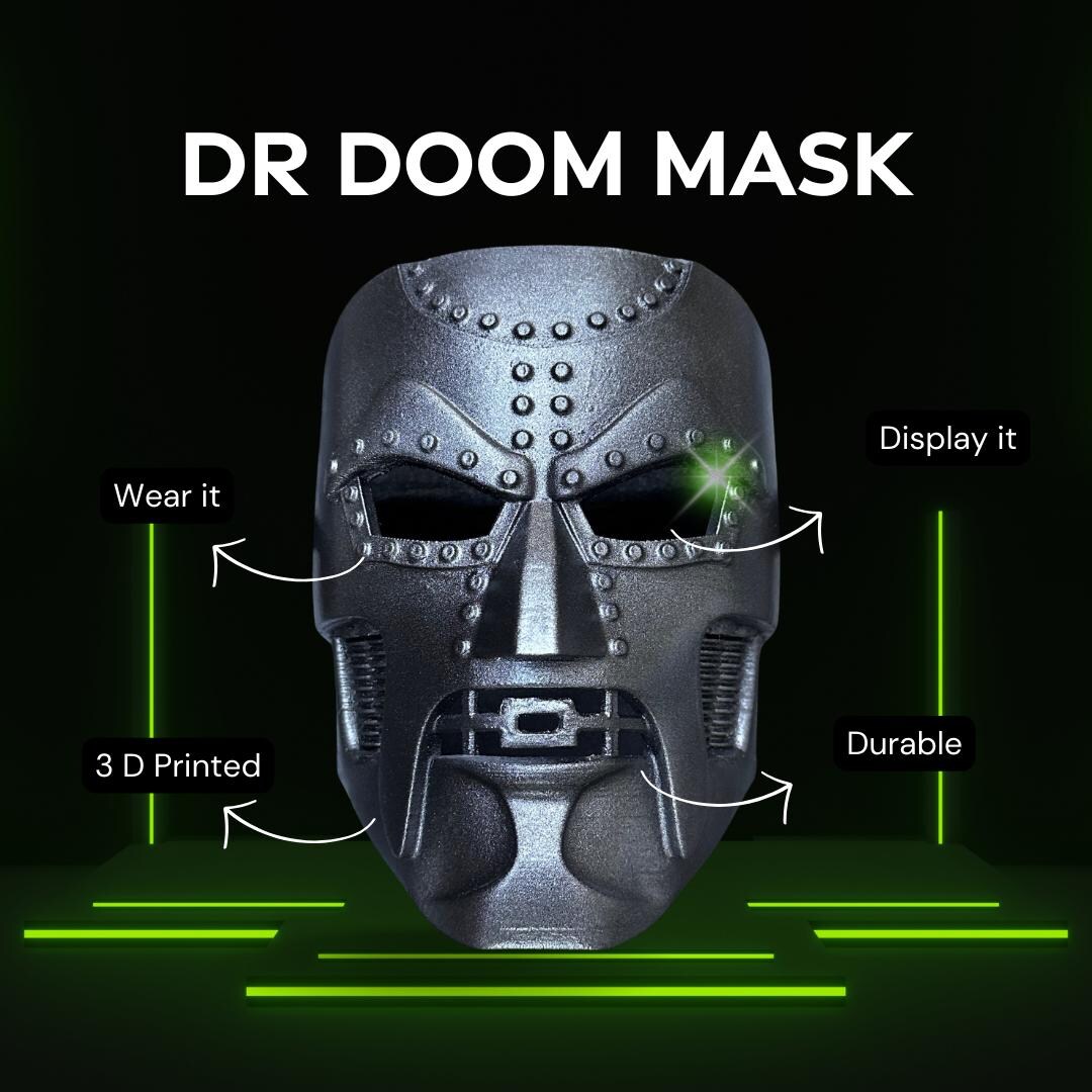 Doctor Doom Mask Replica 3D Printed - Etsy Canada