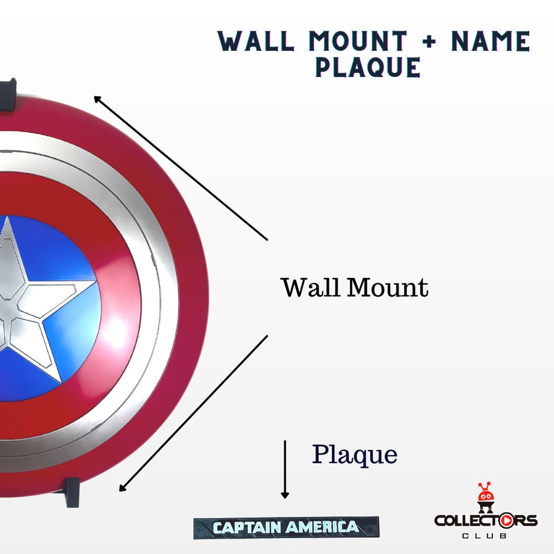 Captain America Shield Wall Mount Plaque and SECRET FILE - Etsy