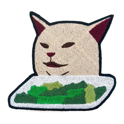 Smudge the Table Cat Meme Salad Patch Embroidered Iron on AD8 | Etsy Canada