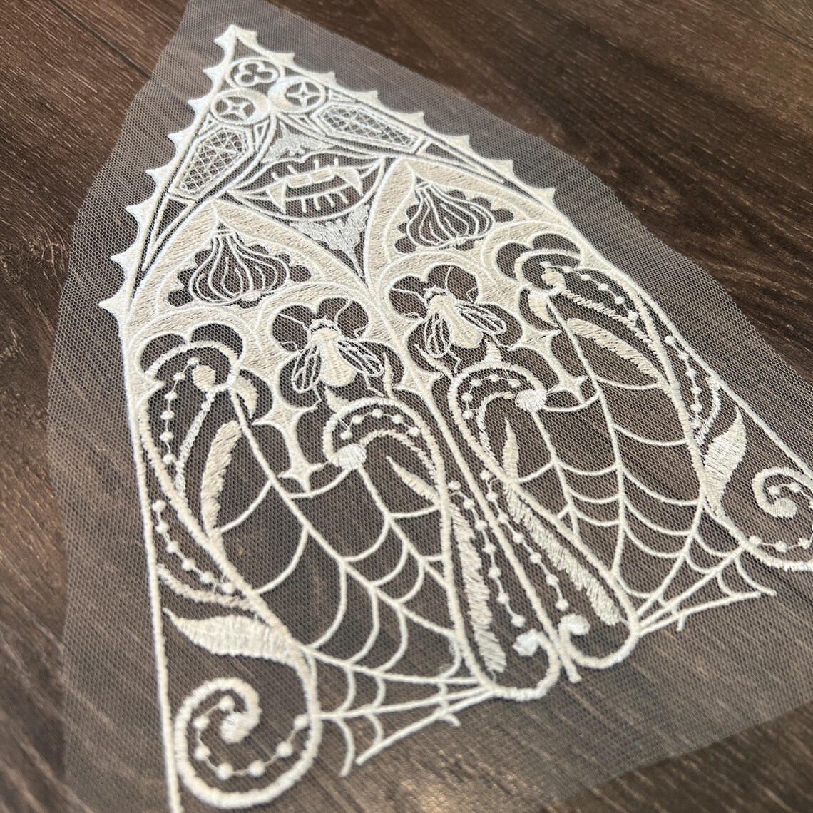 Vampire Lace Embroidery Digital File (style C) - Etsy
