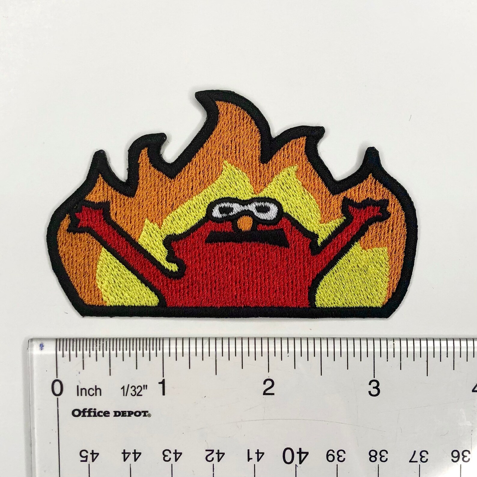 Hell Fire Meme Embroidered Patch - Etsy