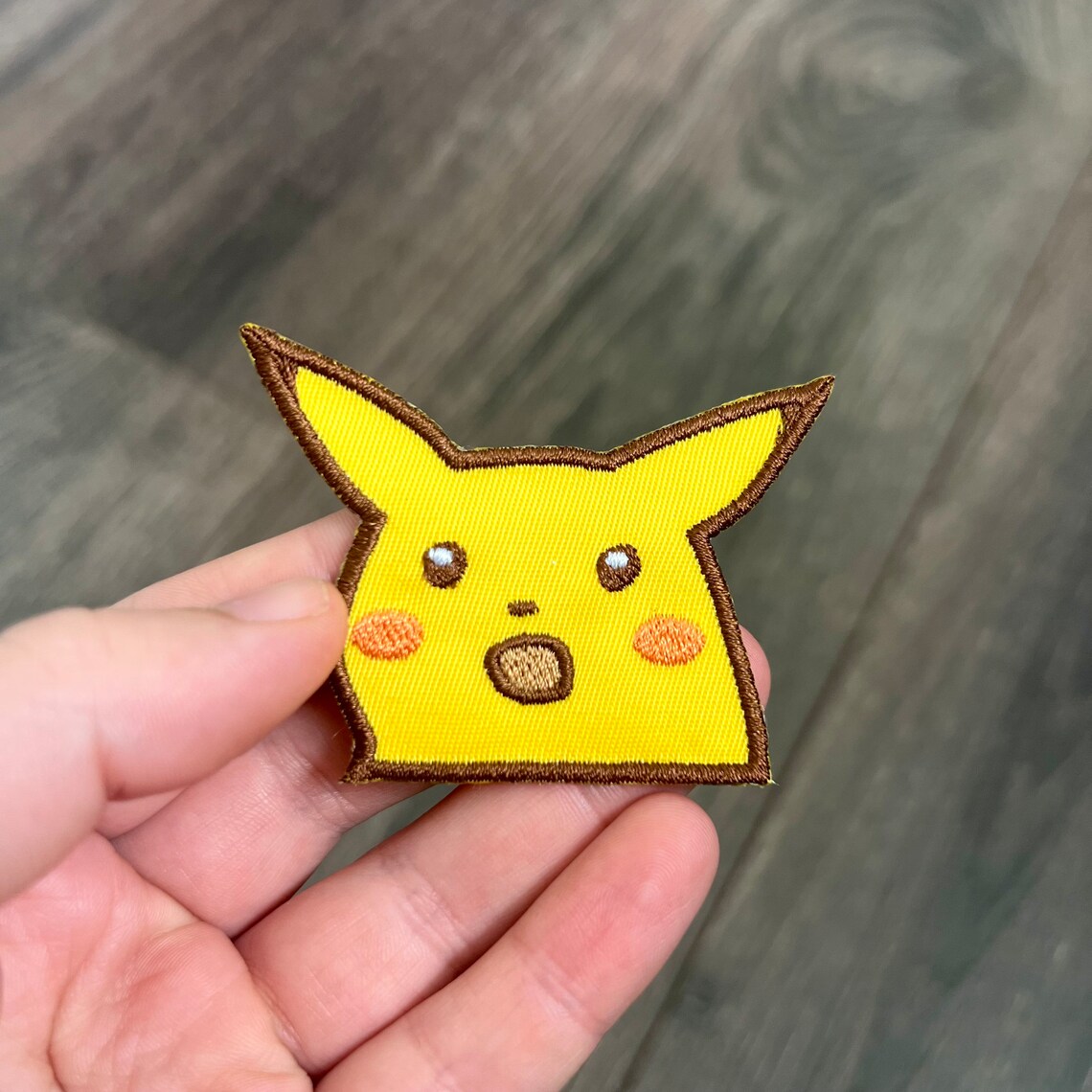 Surprised Meme Embroidered Patch - Etsy