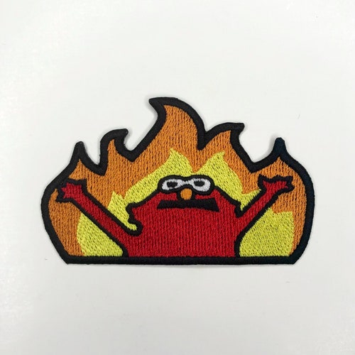 Hell Fire Meme Embroidered Patch - Etsy