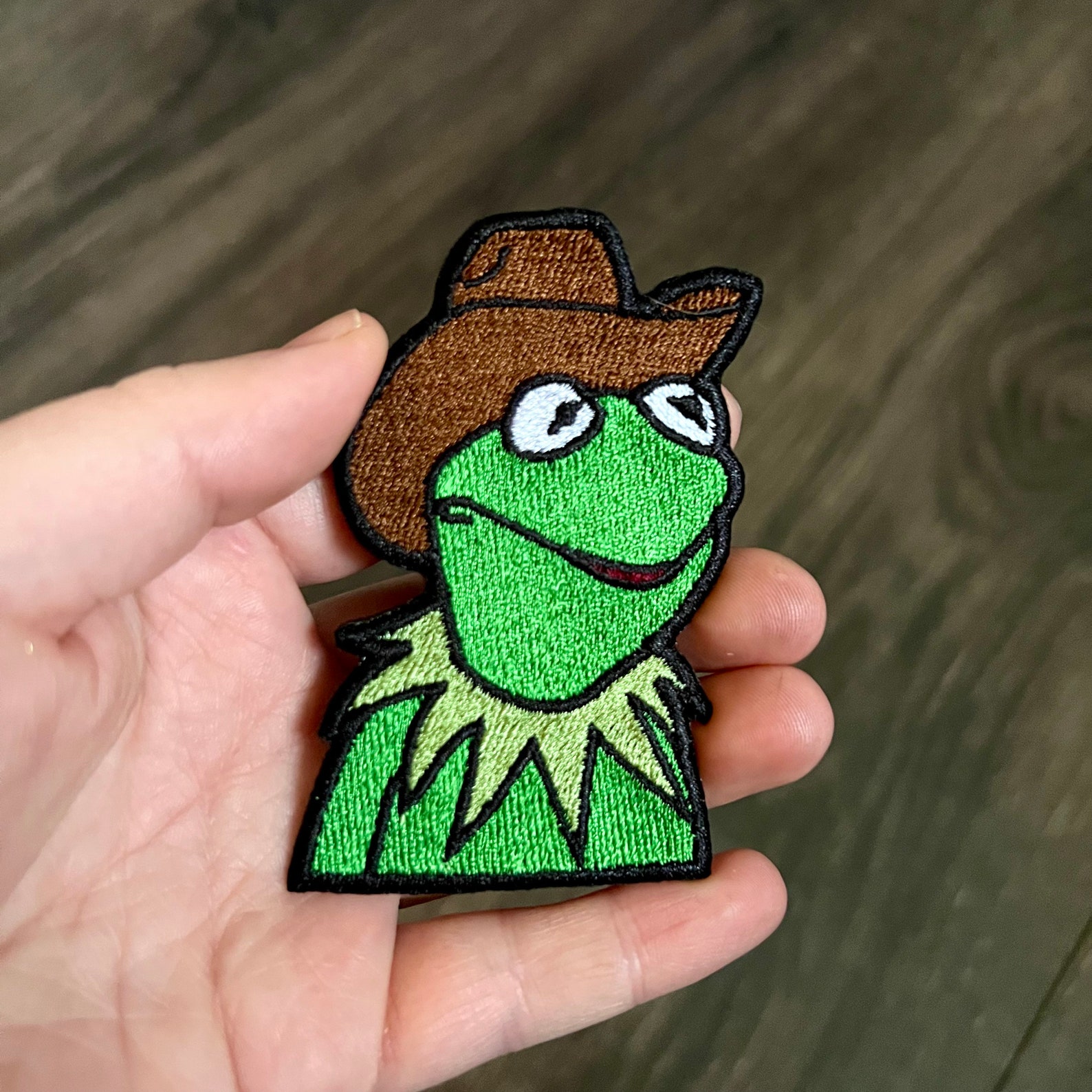 Frog Cowboy Meme Embroidered Patch - Etsy