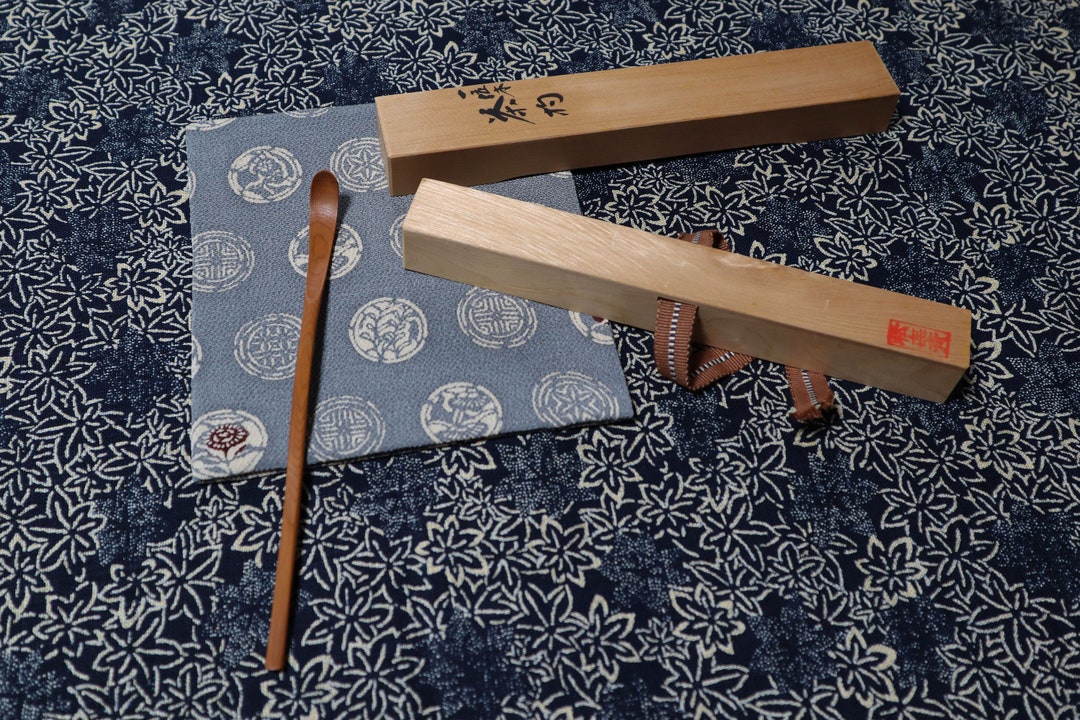 Vintage Ichii Chashaku Tea Scoop, Nukaduka Kiichiro, Japanese Yew ...
