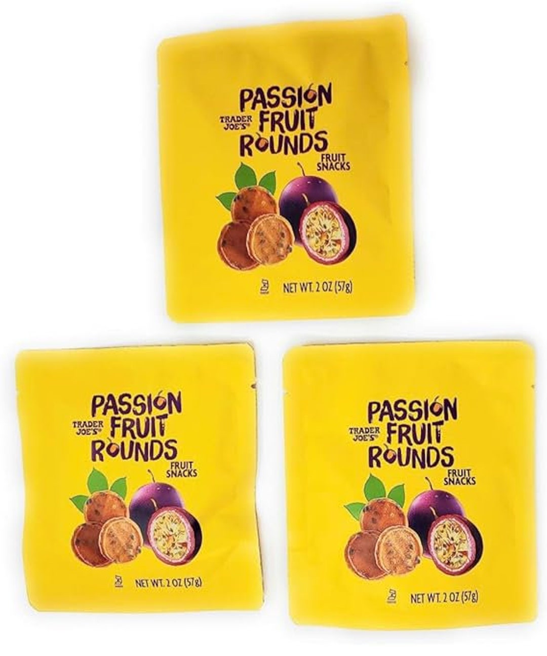 Trader Joe's Passion Fruit Rounds Fruit Snacks Net Wt. 2oz - Etsy
