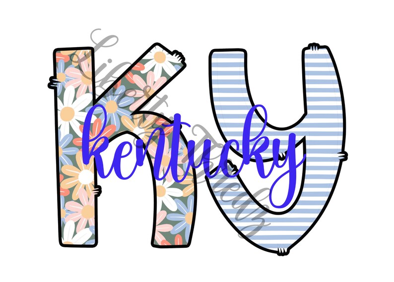 Kentucky PNG , Sublimation PNG , Kentucky Daisy , Digital Design ...