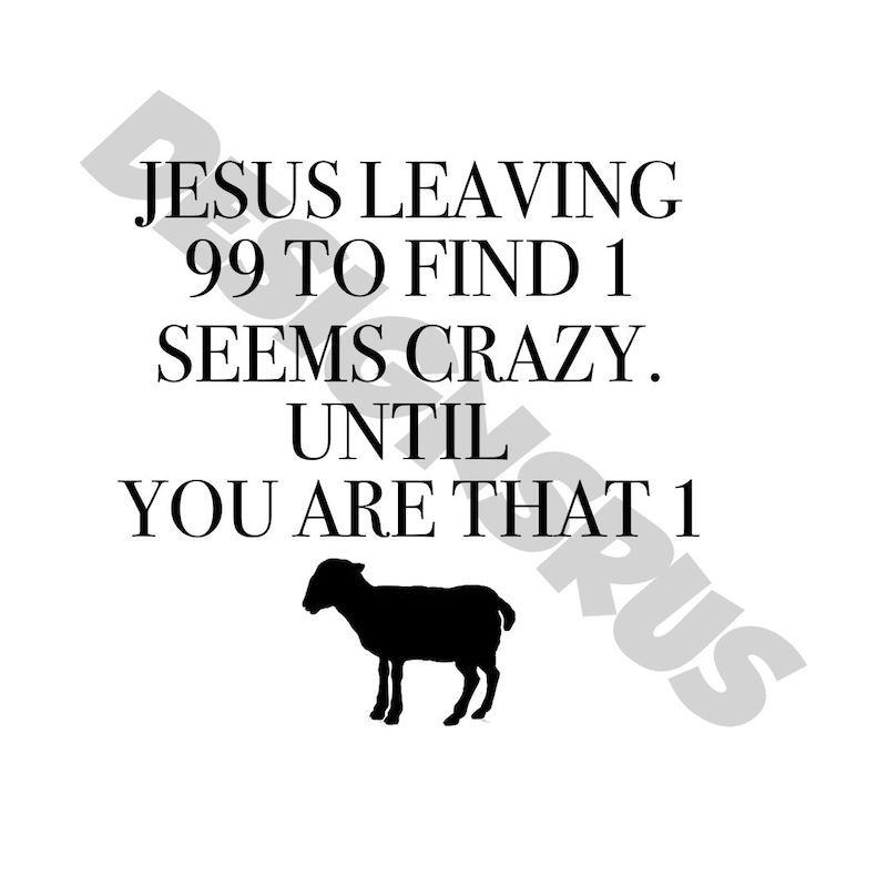 Jesus Leaving the 99 Print - Etsy