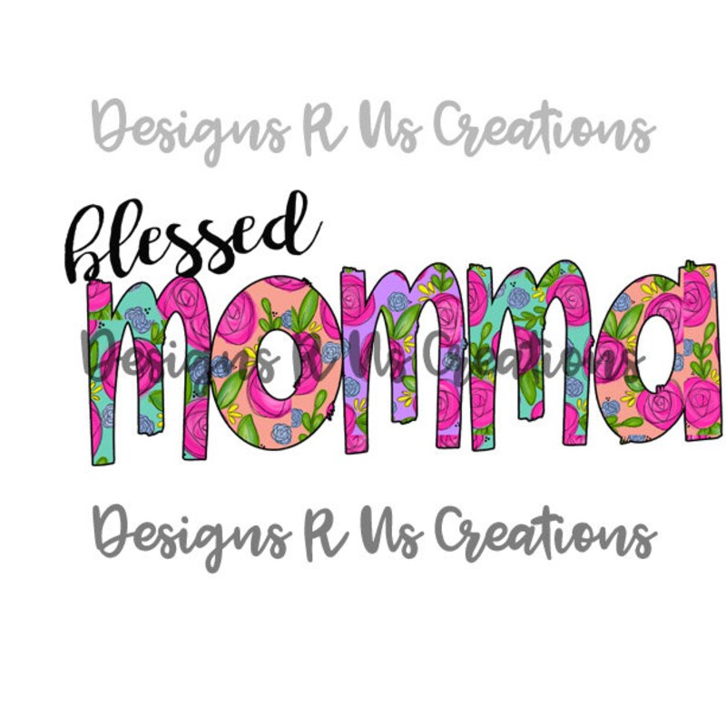 Blessed Momma Svg - Etsy