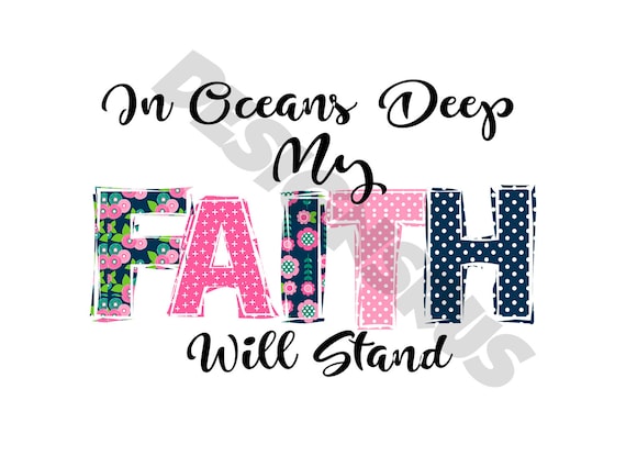 In Oceans Deep PNG Sublimation Designs Downloads Instant | Etsy