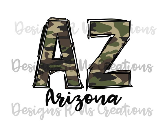Arizona Camo PNG Sublimation Designs Downloads Instant | Etsy