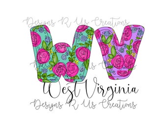 West Virginia PNG WV Png Sublimation Designs Downloads | Etsy