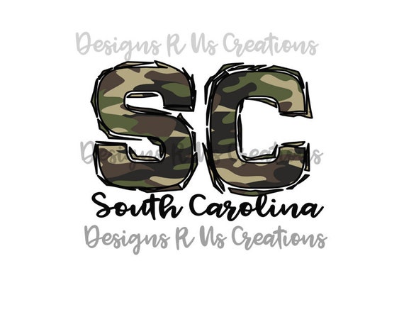 South Carolina Camo PNG SC PNG South Carolina Sublimation | Etsy