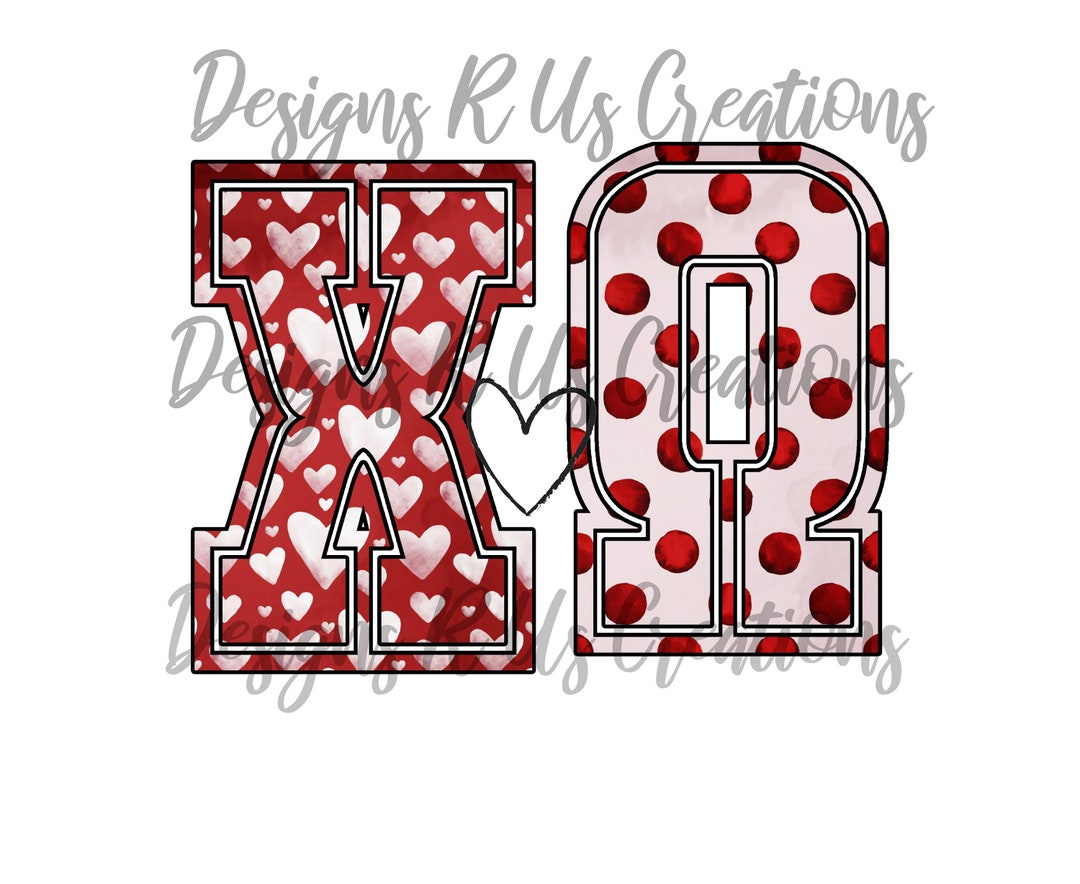 Chi Omega PNG , Chi O Sublimation , Instant Download , Valentines Day ...