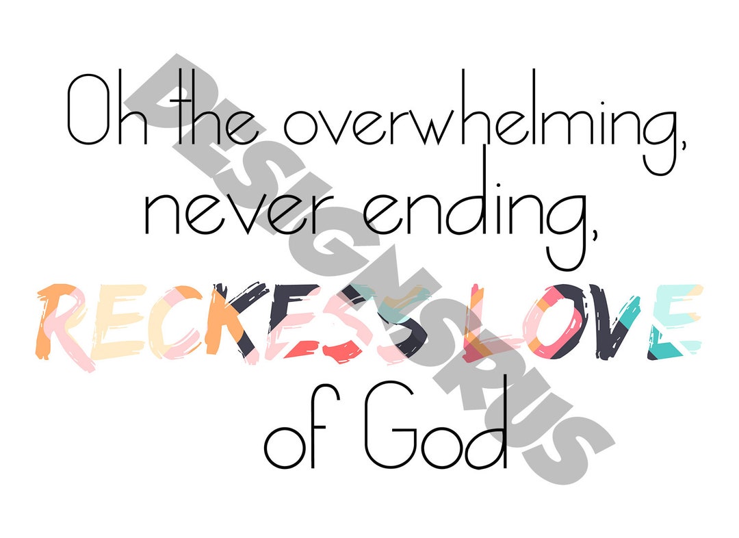 Reckless Love PNG/ Sublimation Design/ Reckless Love Digital Design/ Instant Download - Etsy