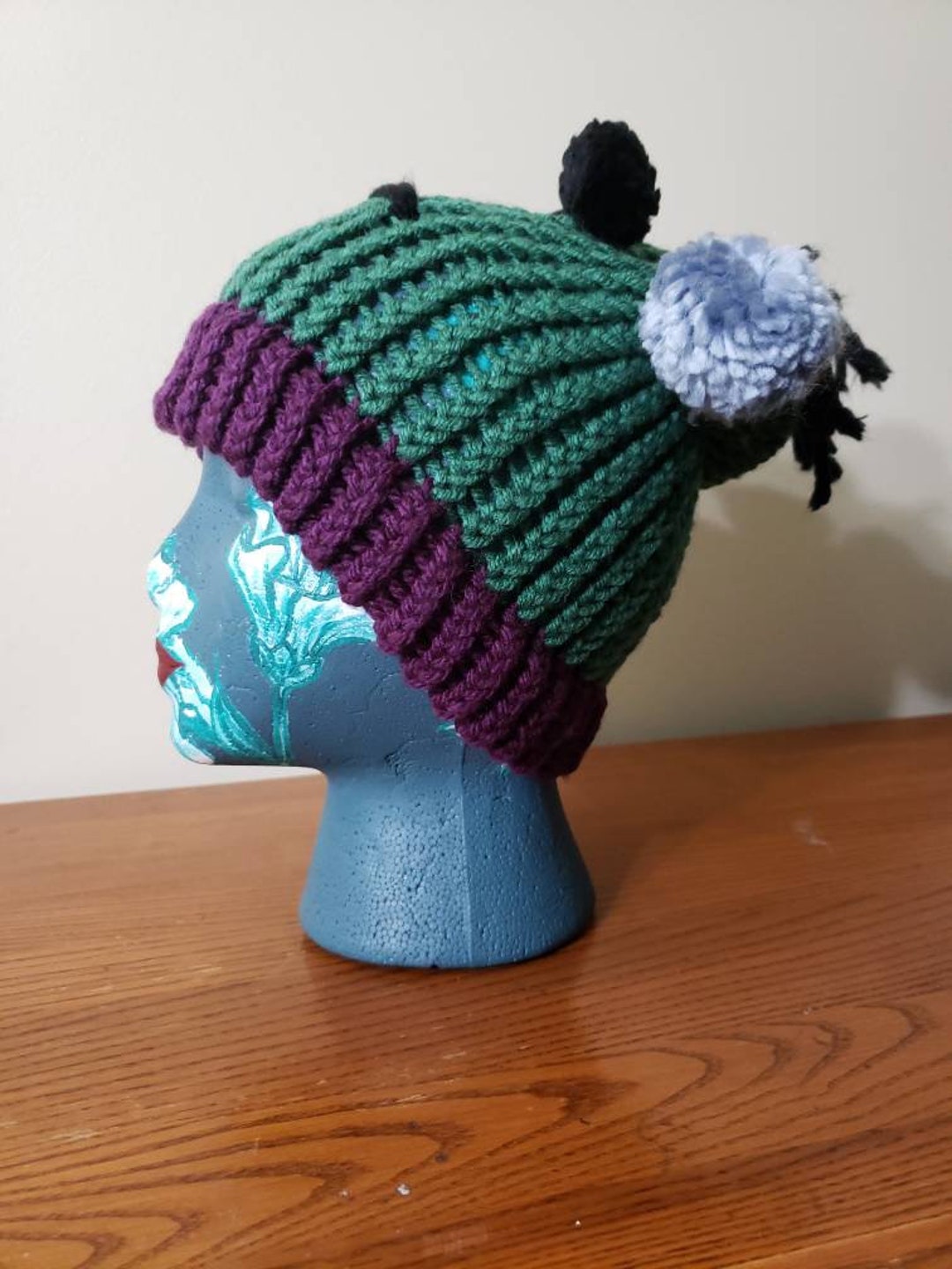 Frankenstein Hat, Adult Beanie, Halloween Hat, Holiday Beanie, Fall ...