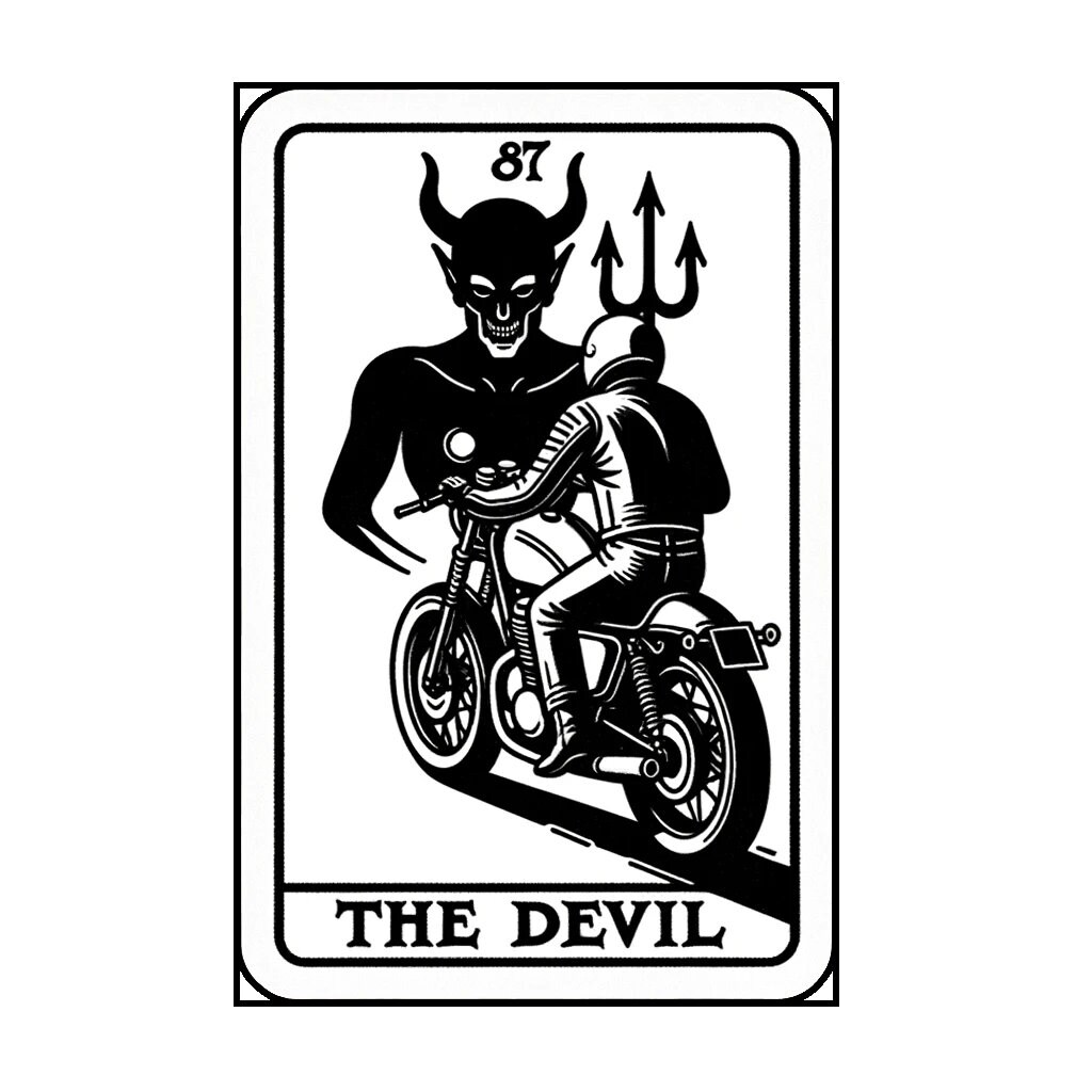 Motorcycle Tarot Sticker Pack | Biker Tarot Card Stickers | Motorcycle ...