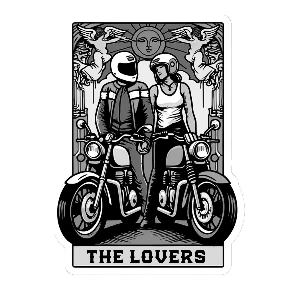 Motorcycle Tarot Sticker Pack | Biker Tarot Card Stickers | Motorcycle ...