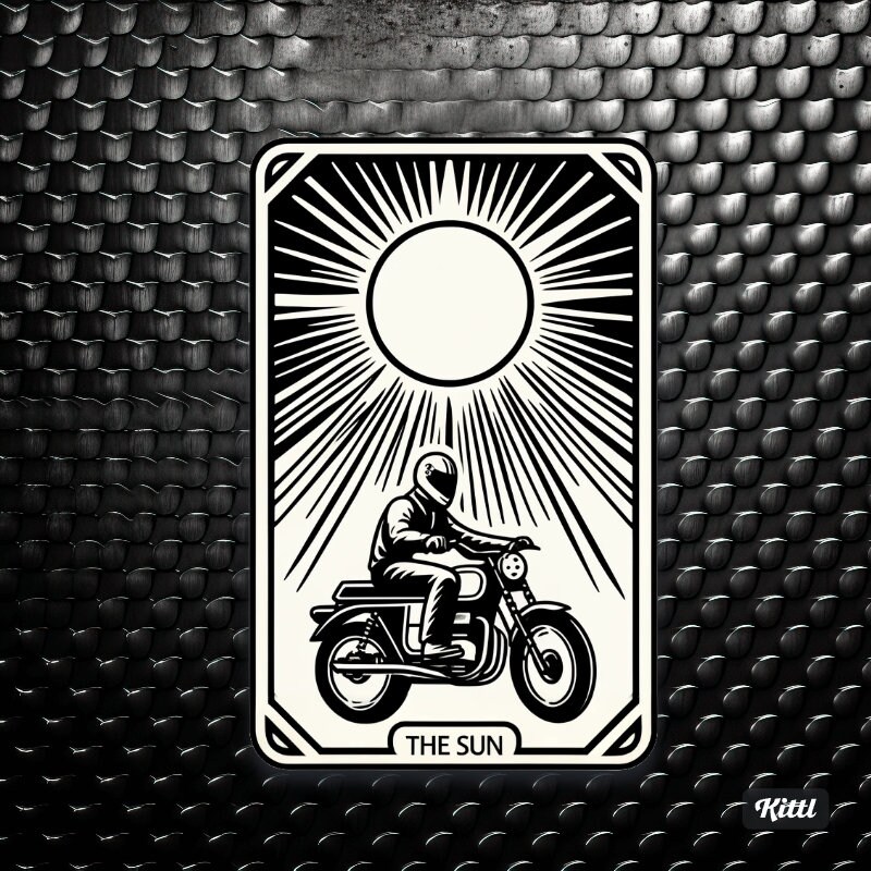 Motorcycle Tarot Sticker Pack Set 2 | Biker Tarot Card Stickers ...