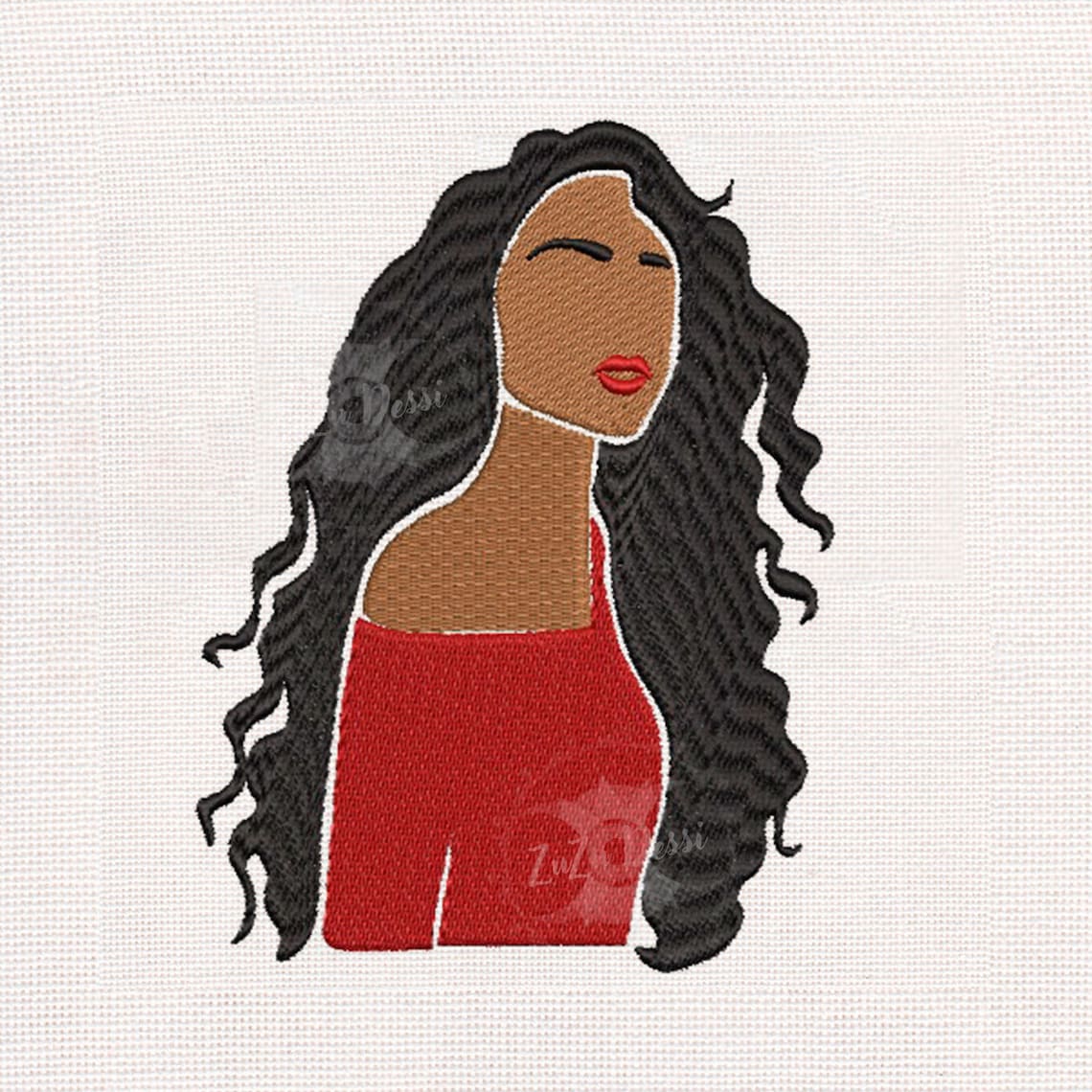 African Girl Embroidered Patch Black Girl Patches No Eyes - Etsy