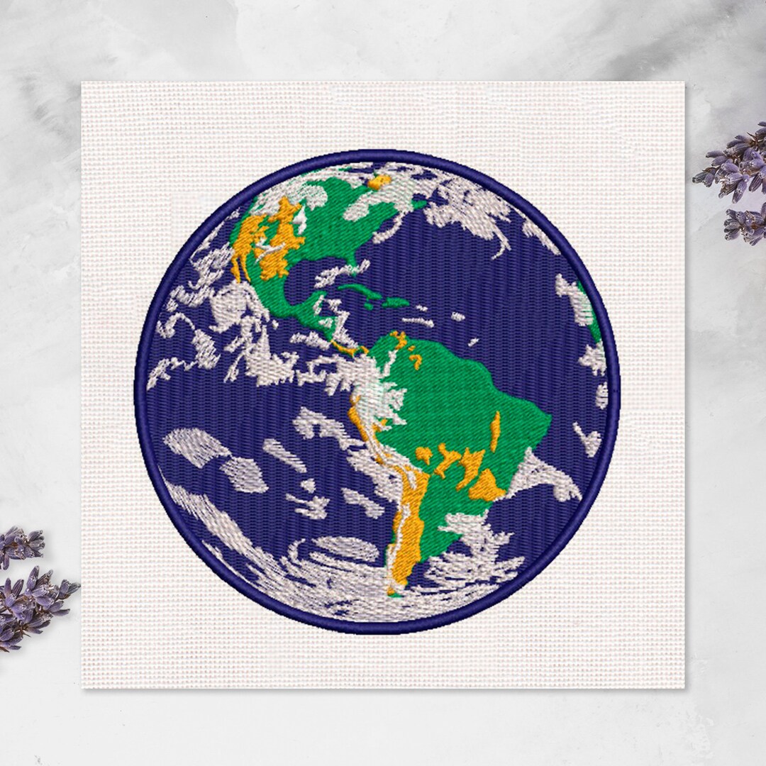 Planet Stitching Scheme Embroidery Pattern the Earth Scheme Machine ...