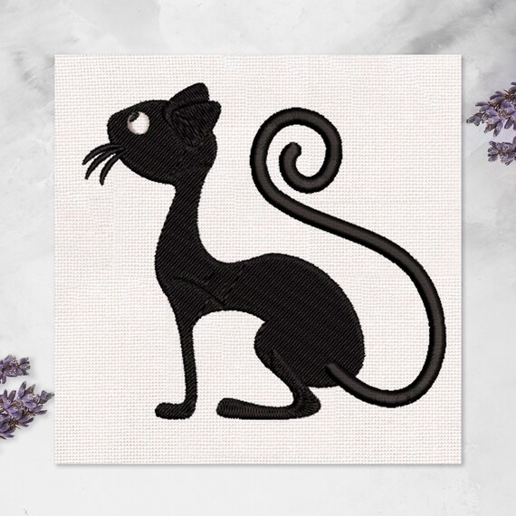 Cat Stitching Scheme Embroidery Pattern Black Cat Scheme | Etsy