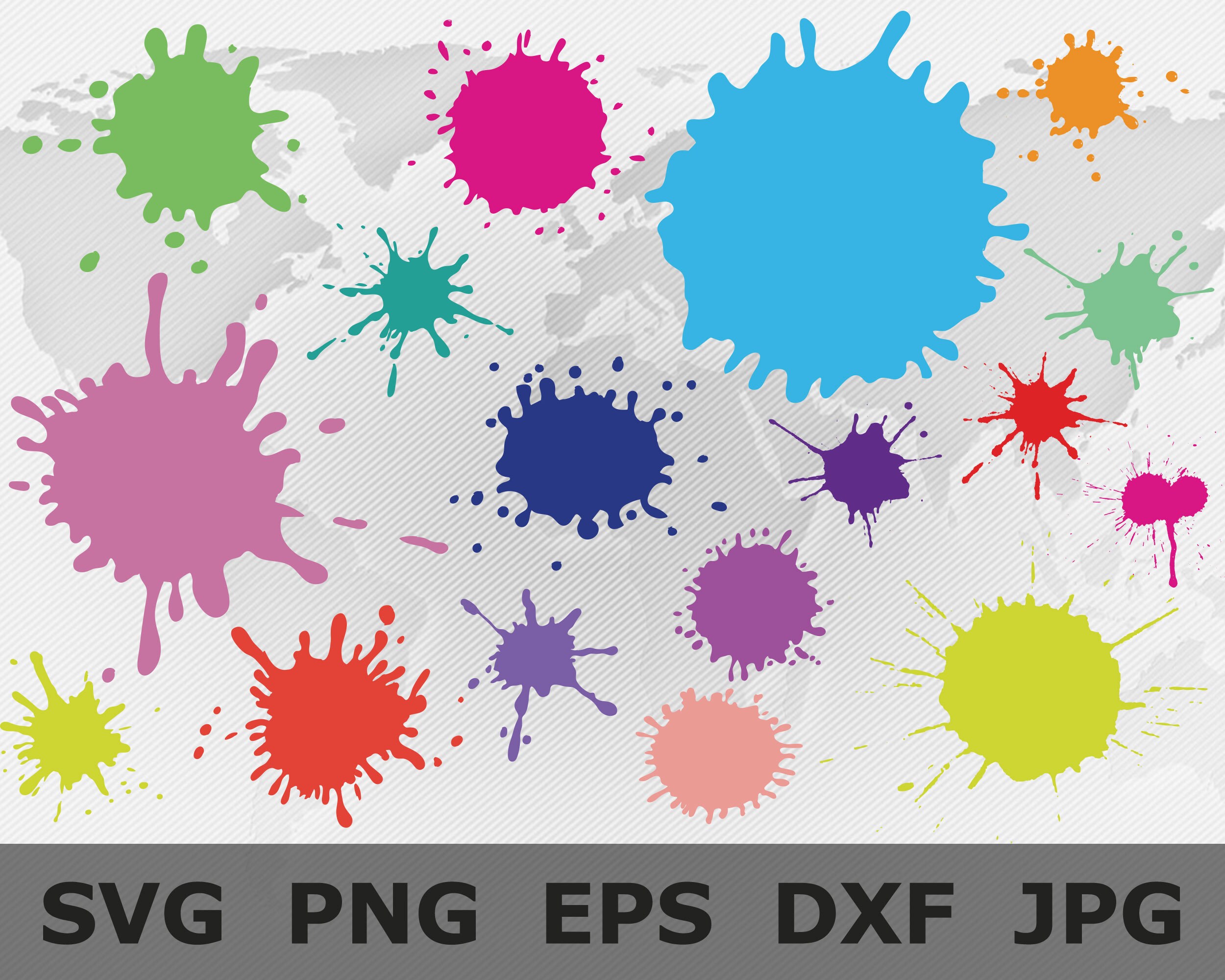 Paints SVG Cutting Files Paint Dots Svg Art Svg Cut File Birthday Decor ...