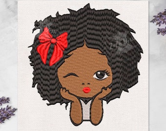 African Woman Stitching Scheme Black Girl Embroidery Pattern Scheme ...