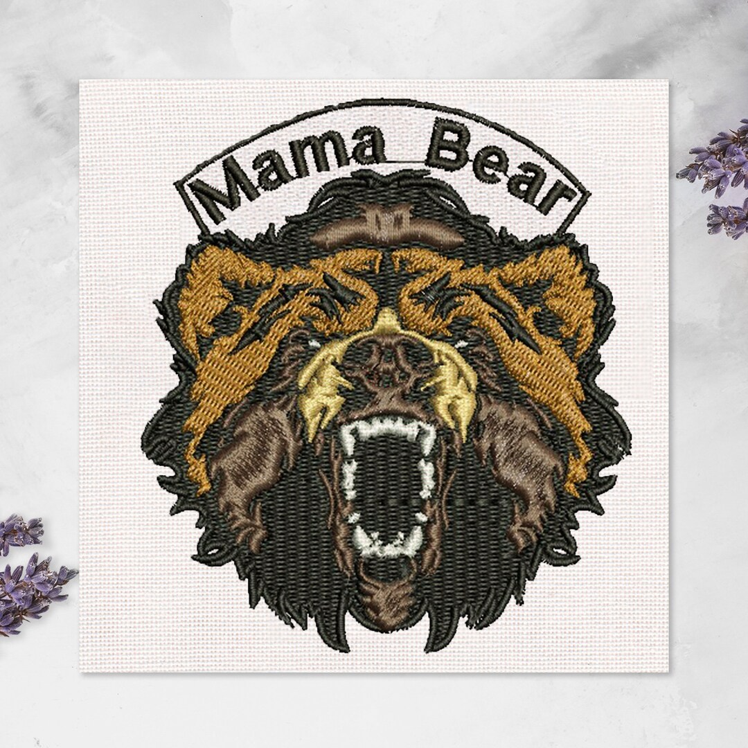 Mama Bear Stitching Scheme Embroidery Pattern Grin Scheme - Etsy