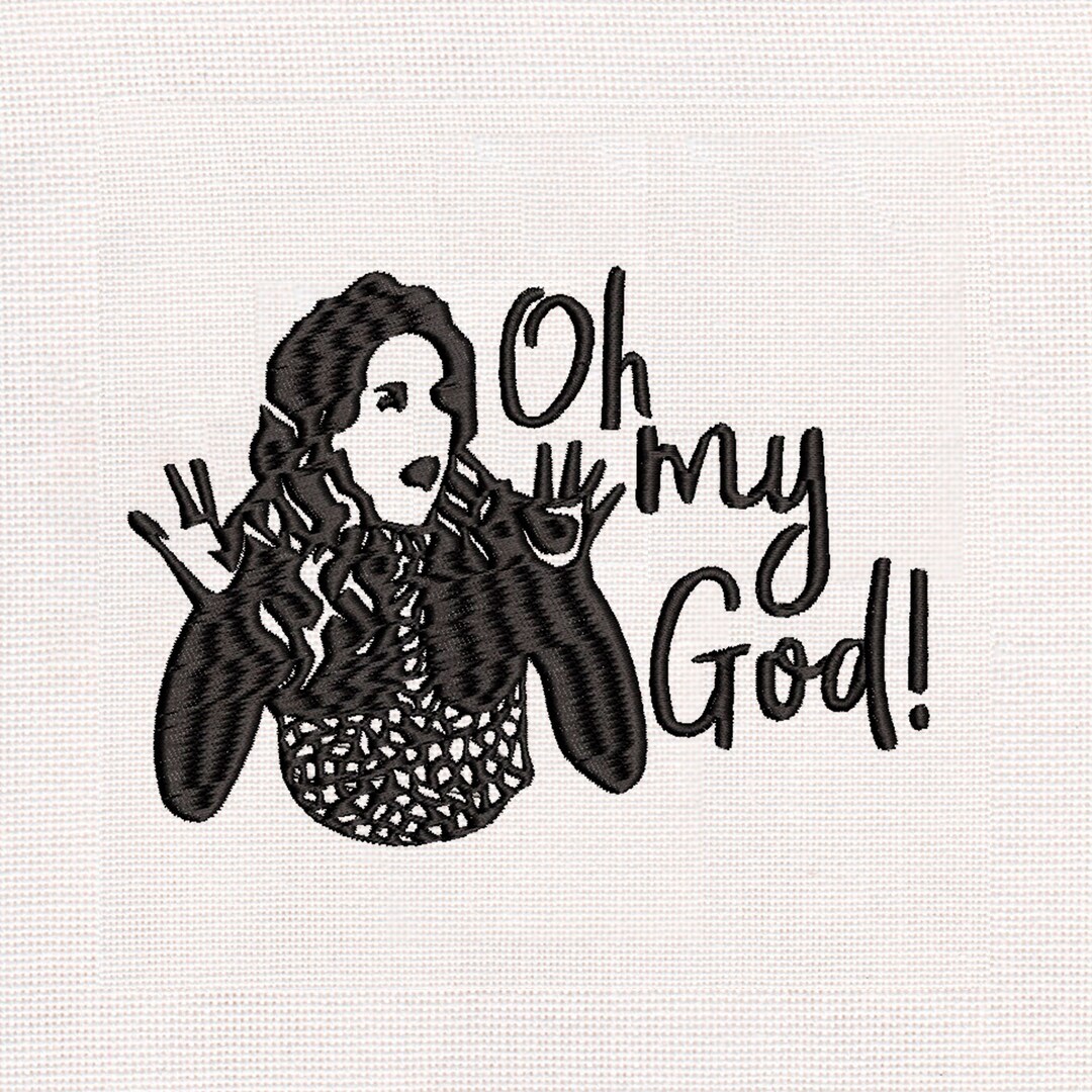 Oh My God Iron on Patch Embroidery Accesories Patchwork TV - Etsy