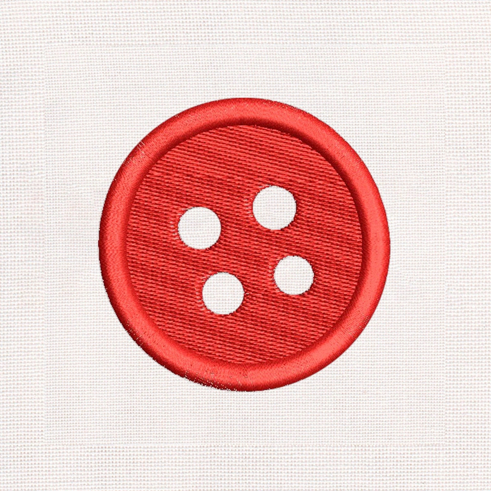 Button Embroidered Patch Sew on Patch Red Button Iron on Patch | Etsy