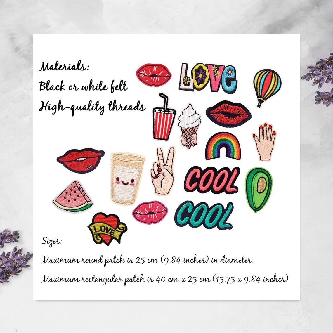 Numbers Embroidered Patch Sew on Patch Iron on Five Number | Etsy