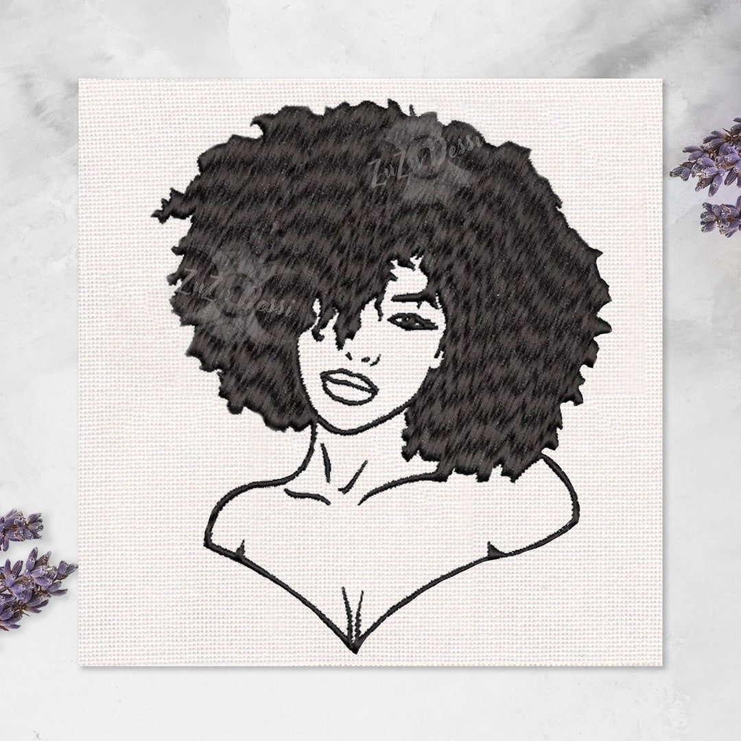 African Girl Stitching Scheme Embroidery Pattern Black Woman Scheme ...