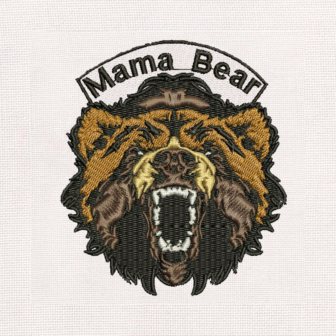 Mama Bear Embroidered Patch Clothes Accesories Applique Iron - Etsy