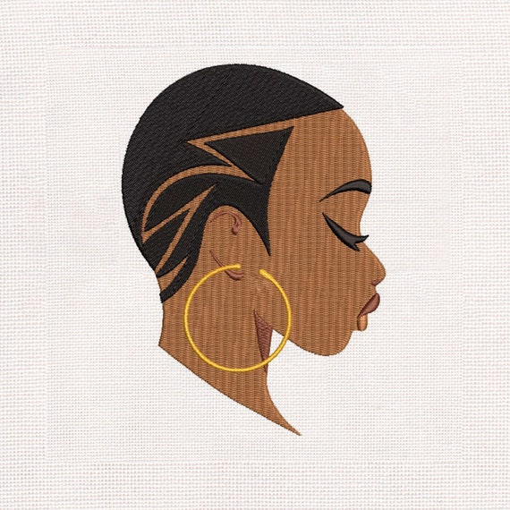 Black Woman Embroidered Patch Clothes Accesories Applique Iron | Etsy