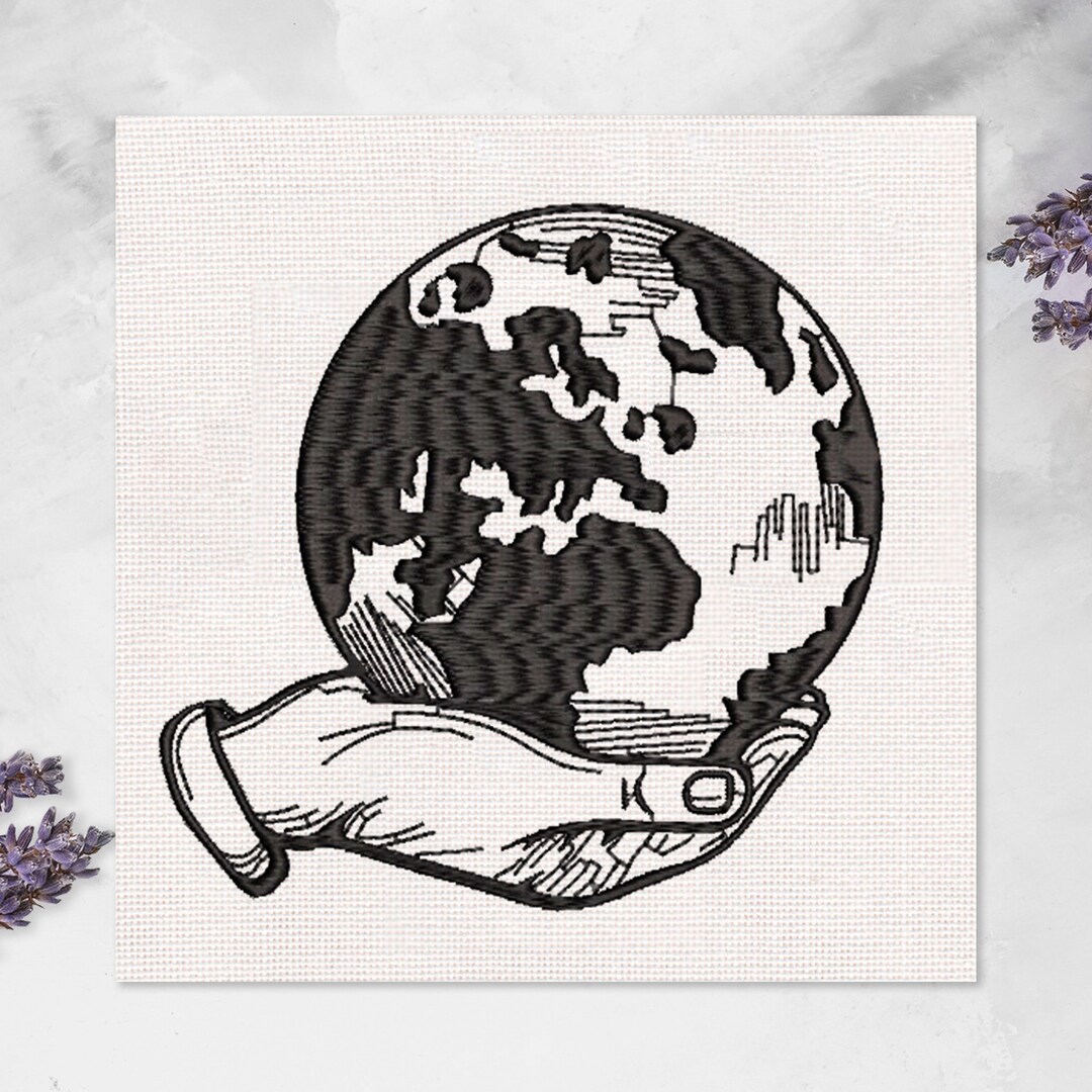 Earth Stitching Scheme Embroidery Pattern World on Hand Scheme - Etsy