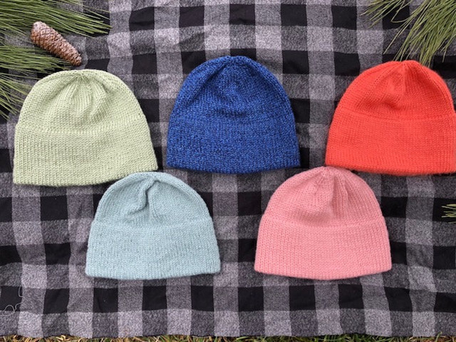 Easy Double Brim Hat Knitting Pattern - Simple Double Brim Beanie Pdf ...