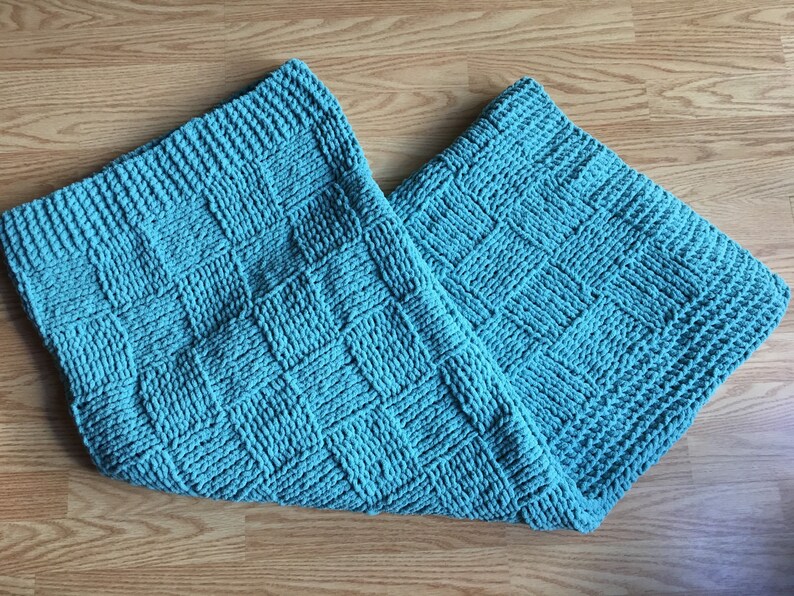 Knitting Pattern Checkerboard Baby Blanket Pattern Download Pattern ...