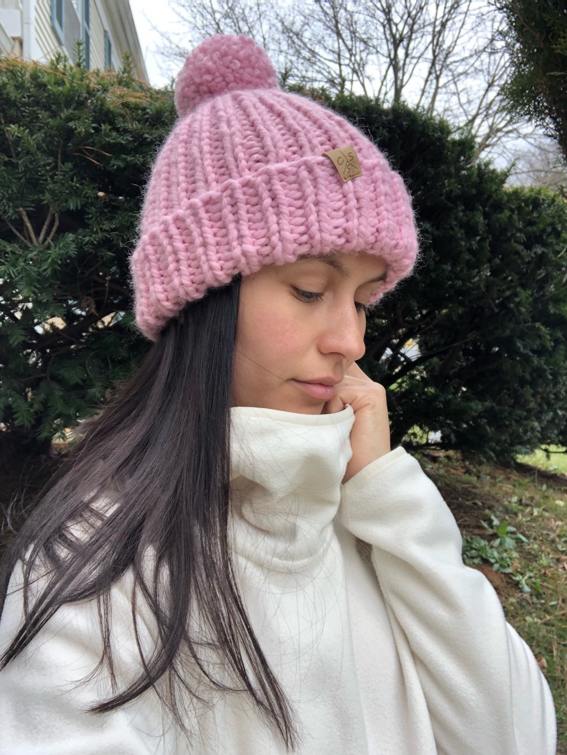 Chunky Beanie Knitting Pattern Easy Knitting Pattern Beginner Pattern ...