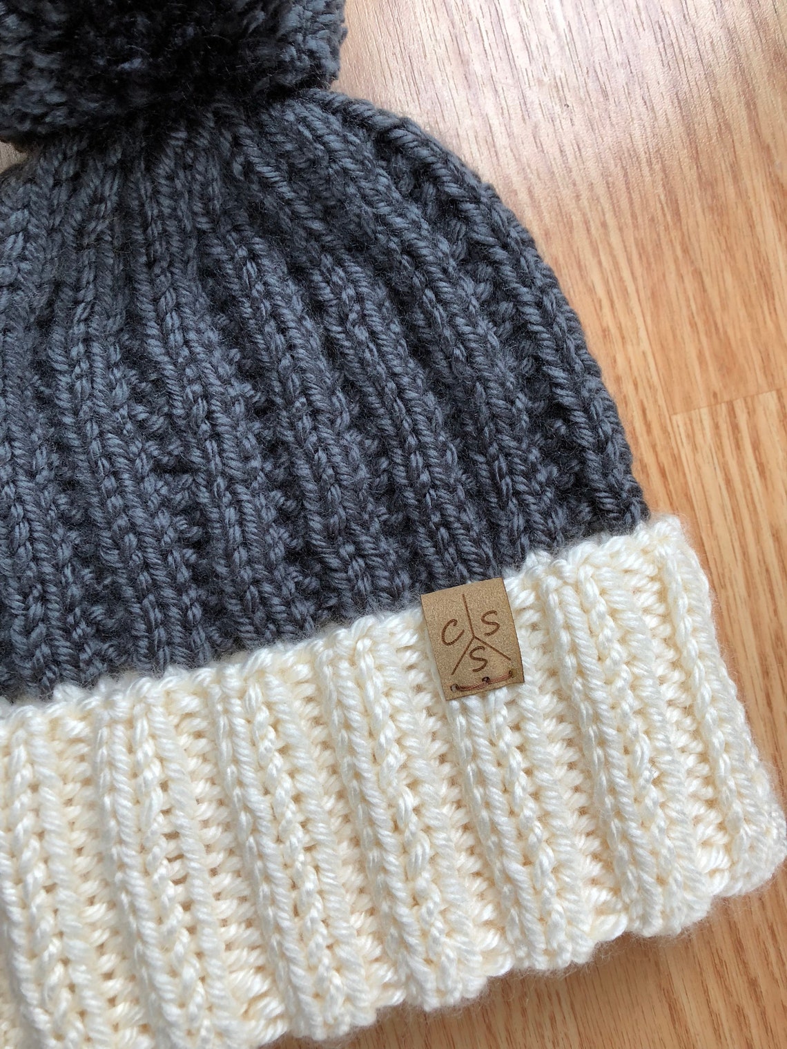 Garter Rib Beanie Knitting Pattern Women Rib Knitted Winter Adult Hat ...