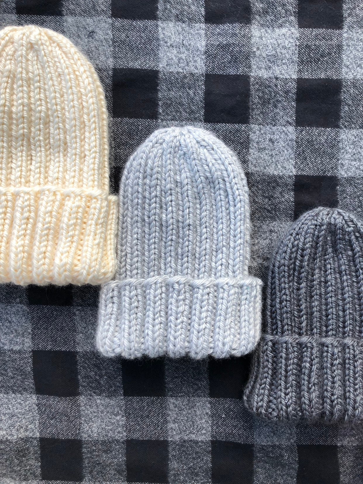 Simple Beginner Hat Knitting Pattern Easy Knitting Pattern - Etsy