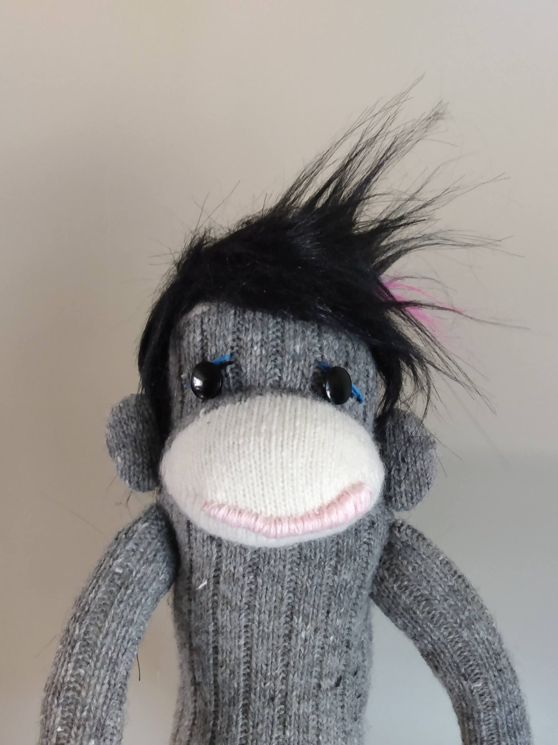 Baby Punk Sweet Emo Sock Monkey Gift for Musician, Gift for Teen - Etsy