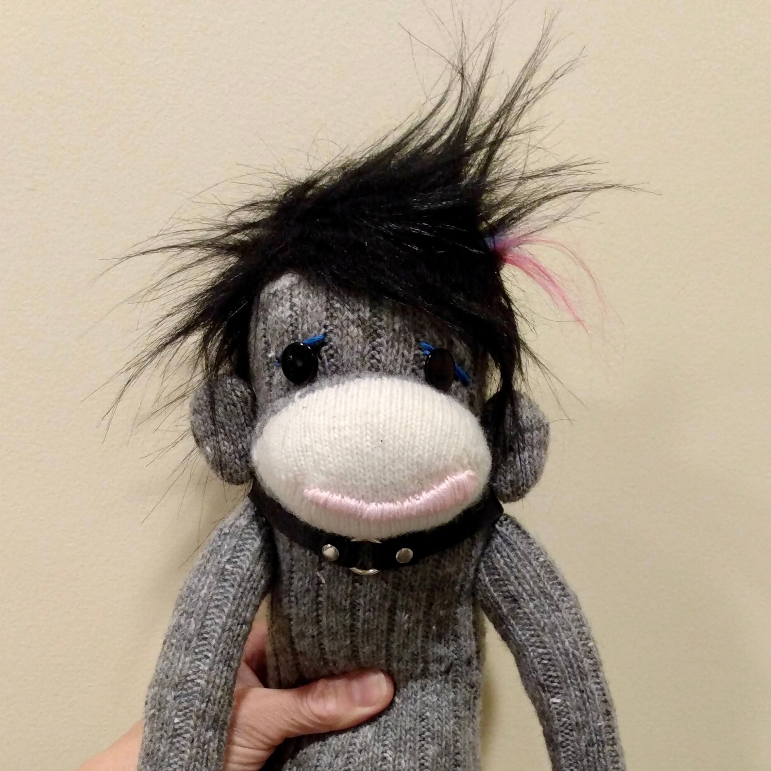 Baby Punk Sweet Emo Sock Monkey Gift for Musician, Gift for Teen - Etsy