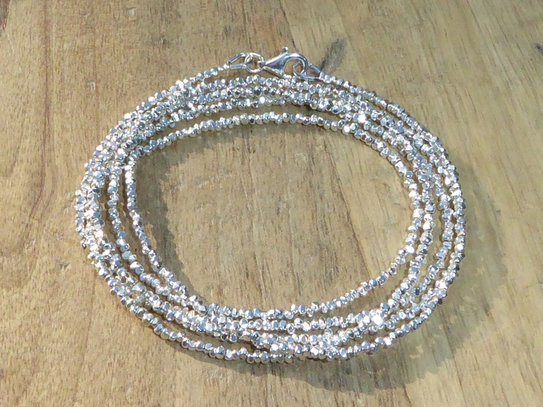 Karen Hill Tribe Solid Silver Multi-row Bracelet, Double Row Sautoir or ...