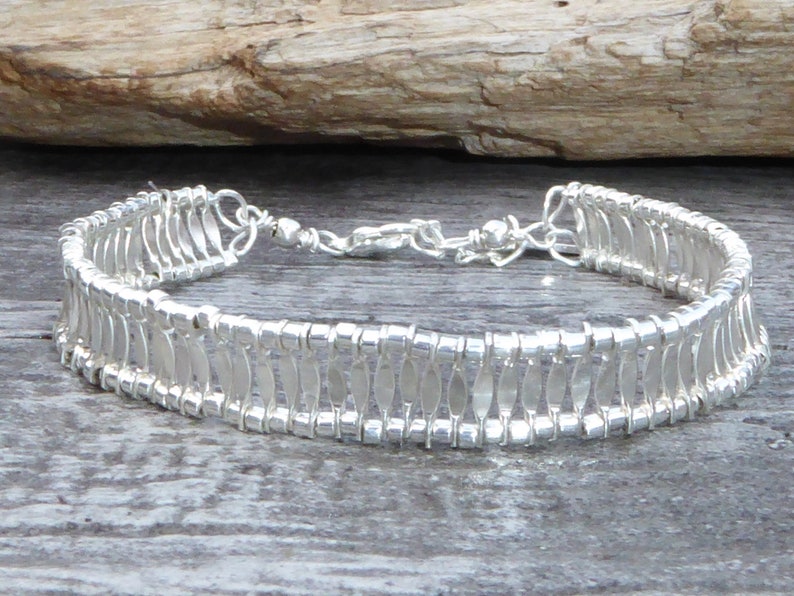 Bracelet en argent 925 bracelet fin ethnique argent sterling - Etsy France