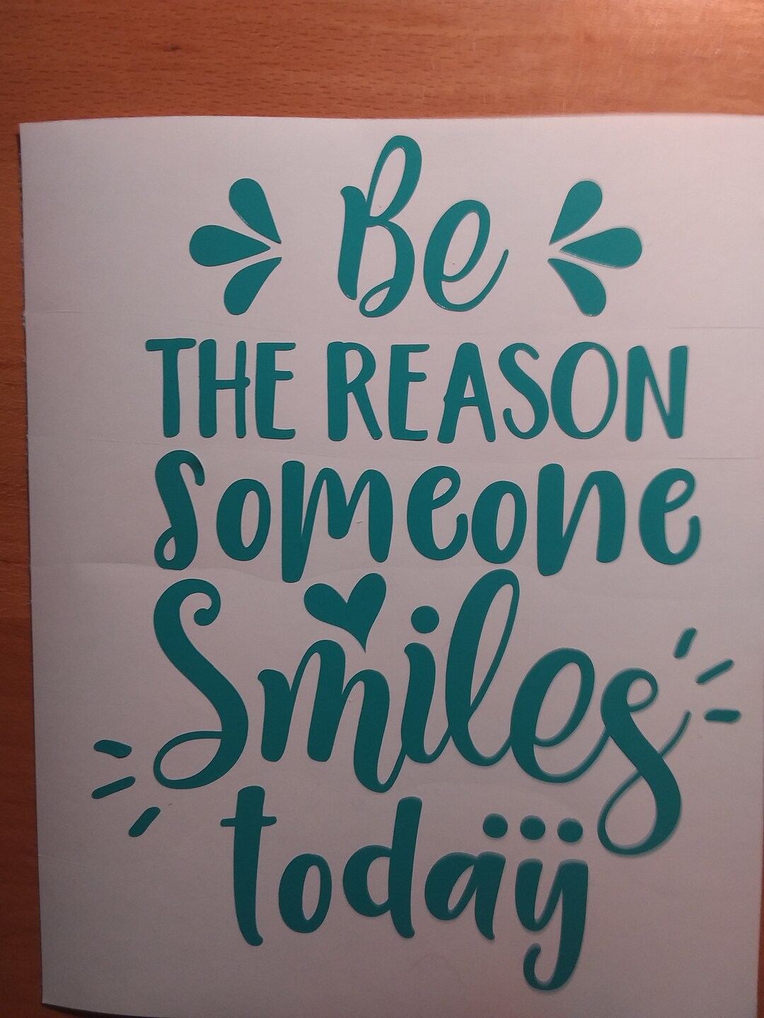 Be the Reason Someone Smiles Today- Vinyl Decal - Etsy
