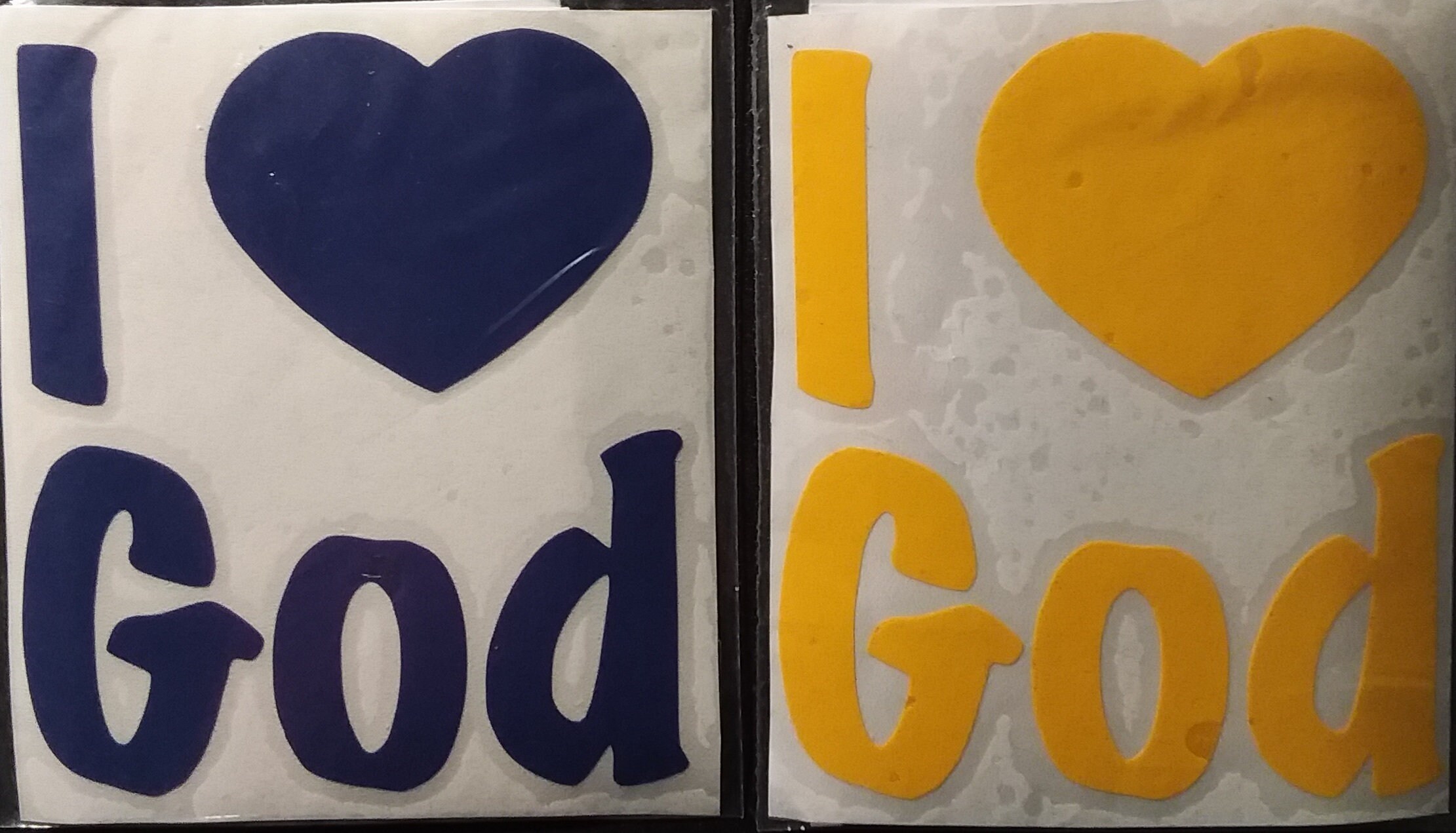 I Love God Vinyl Decal - Etsy