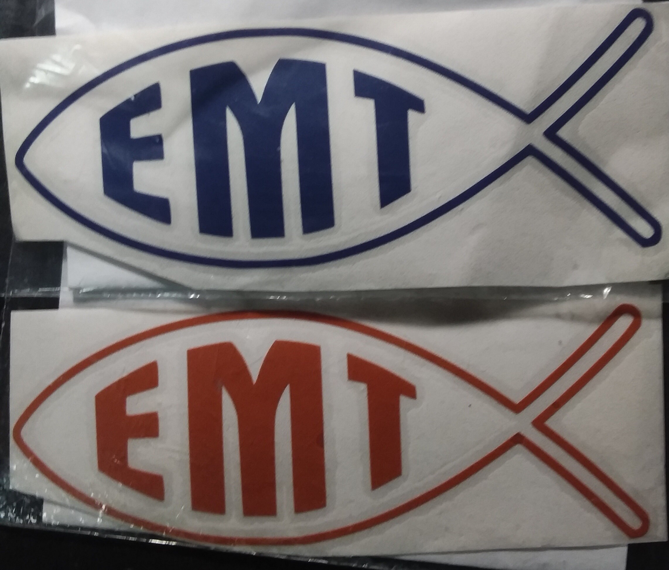 EMT Fish Vinyl Decal - Etsy