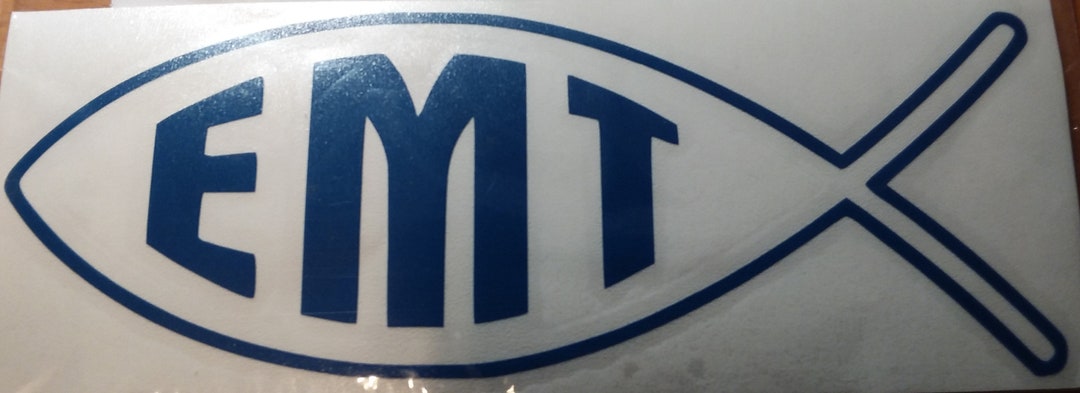 EMT Fish Vinyl Decal - Etsy